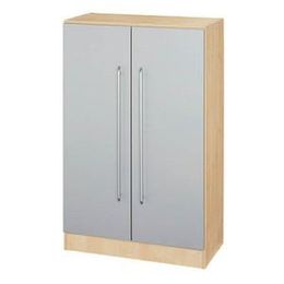 Hammerbacher Aktenschrank Sira, V7550/3/S/RE ahorn, silber 2 Fachböden 80,0 x 42,0 x 127,0 cm