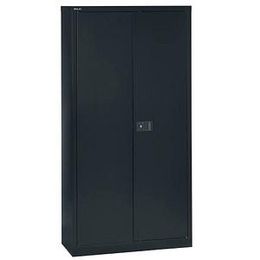 Bisley Stahlschrank Universal E722A03633 schwarz 91,4 x 40,0 x 180,6 cm, aufgebaut