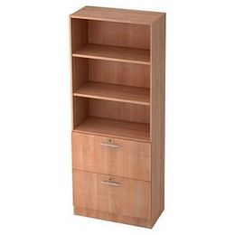 Hammerbacher Regalschrank Sira, V7300/N/N/RE nussbaum 80,0 x 42,0 x 200,4 cm