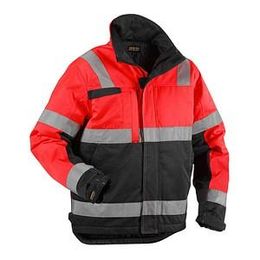 BLAKLÄDER BLAKLÄDER® Herren Warnjacke Winter 4862 rot, schwarz Größe 2XL