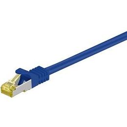 goobay RJ-45 Netzwerkkabel 10,0 m blau bis zu 10,00 Gbit/Sek. bis zu 500 MHz