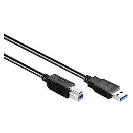 goobay USB 3.0 A/USB 3.0 B Kabel 3,0 m schwarz