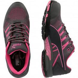 Puma® Damen S1 Sicherheitsschuhe "CELERITY KNIT PINK" MISS SAFETY grau Größe 40