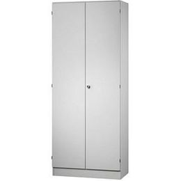 Hammerbacher Aktenschrank Savona, V6100/5/5/SG lichtgrau 4 Fachböden 80,0 x 42,0 x 200,4 cm