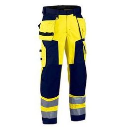 BLAKLÄDER BLAKLÄDER® unisex Warnschutzhose 1567 gelb, marine Größe 60