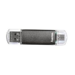 Hama USB-Stick Laeta Twin grau 16 GB