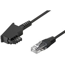 goobay TAE-F/RJ-45 DSL-Kabel 3,0 m schwarz