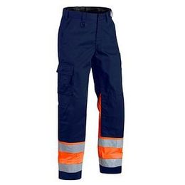 BLAKLÄDER BLAKLÄDER® unisex Warnschutzhose 1564 marine, orange Größe 54