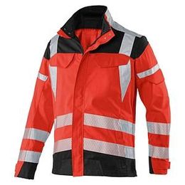 KÜBLER KÜBLER® unisex Warnjacke REFLECTIQ rot, schwarz Größe 64