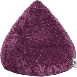 SITTING POINT Beanbag Fluffy L Sitzsack aubergine