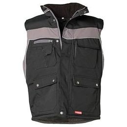 Planam® unisex Winterweste PLALINE schwarz, zink Größe XL