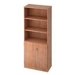 Hammerbacher Regalschrank Savona, V6770/N/N/SG nussbaum 80,0 x 42,0 x 200,4 cm