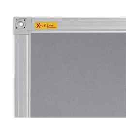 Franken Pinnwand X-tra!Line 150,0 x 100,0 cm Textil grau