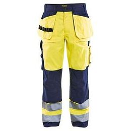 BLAKLÄDER BLAKLÄDER® unisex Warnschutzhose HIGH-VIS "1533" gelb, marine Größe 52