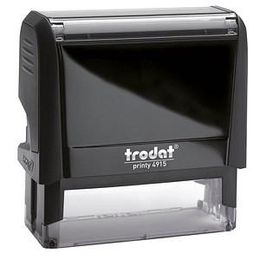 trodat Textstempel, individualisierbar printy 4915 selbstfärbend schwarz ohne Logo