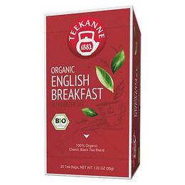 Teekanne ORGANIC ENGLISH BREAKFAST Bio-Tee 20 Portionen