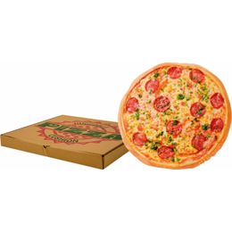 United Labels® Dekokissen Pizzakissen im Pizzakarton 40 cm