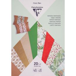 buttinette Papierblock "Naturmix", 21 x 29,7 cm, 20 Blatt