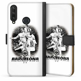DeinDesign Handyhülle Eintracht Frankfurt Barcelona Offizielles Lizenzprodukt, Huawei Y6p Hülle Handy Flip Case Wallet Cover Handytasche Leder