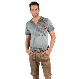 HANGOWEAR Trachtenhose Trachtenjeans RALKO SHORT schlamm