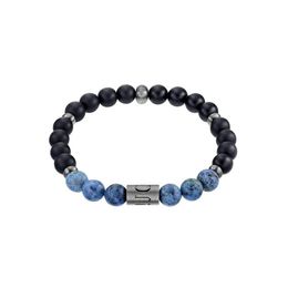 JOOP! Armband 2033995, mit Dumortierit, Achat, blau|schwarz