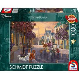Schmidt Spiele Puzzle Disney Dremas Collection - The Aristocats, Thomas Kinkade Studios, 1000 Puzzleteile, Made in Europe, bunt
