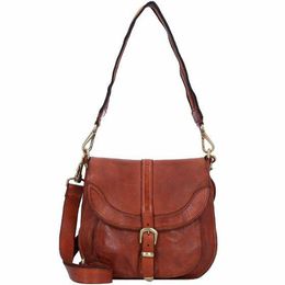 Campomaggi Schultertasche Leder 20 cm cognac