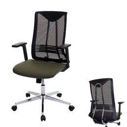 B&uuml;rostuhl MCW-J53, Drehstuhl Schreibtischstuhl, ergonomisch Kunstleder ~ olivgr&uuml;n