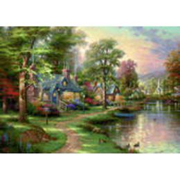 Schmidt Spiele Schmidt Puzzle - Thomas Kinkade "Am See", 1500 Teile