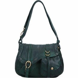 Campomaggi Schultertasche Leder 24 cm bottiglia