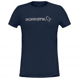 Norröna Norrøna - Women's Falketind Equaliser Merino T-Shirt - Merinoshirt Gr XS blau