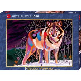 Heye Puzzle Night Wolf, 1000 Puzzleteile, Made in Germany, bunt