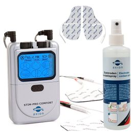 Axion TENS-Gerät »STIM-PRO COMFORT mit 4 Elektroden zur Schmerztherapie mit Reinigungsspray und Nackenelektrode
