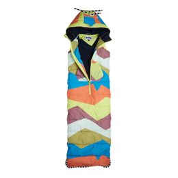 WeeDo Schlafsack 'WOODY' Jungen Gr&ouml;&szlig;e XS blau / braun / gr&uuml;n / orange