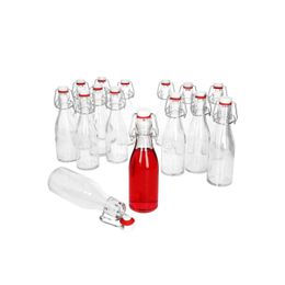 MamboCat Vorratsglas 15er Set Bügelflasche 200 ml + Bügelverschluss