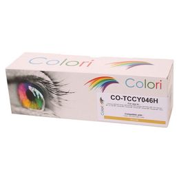Colori Tonerkartusche, (Kompatibler Toner für Canon 046H 46 Gelb I-Sensys LBP-650 Series