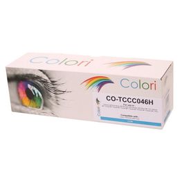 Colori Tonerkartusche, (Kompatibler Toner für Canon 046H 46 Cyan I-Sensys LBP-650 Series