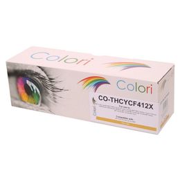 Colori Tonerkartusche, (Kompatibler Toner für HP 412X CF412X 412A CF412A Gelb Color Laserjet