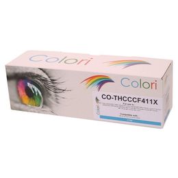 Colori Tonerkartusche, (Kompatibler Toner für HP 411X CF411X 411A CF411A Cyan Color Laserjet