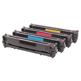 ABC Tonerkartusche, (Kompatibles Set 4x Toner für Canon 731 731K 731C 731M 731Y I-Sensys