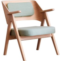 Hammel Furniture Loungesessel Findahl by Hammel MeTube, Eiche, gepolstertes Sitz- und Rückenkissen, verschiedene Farbvarianten, beige