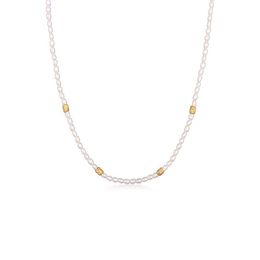 Elli Premium Perlenkette Süßwasserperlen Beads Nuggets 925 Silber