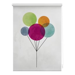 LICHTBLICK Rollo Klemmfix, ohne Bohren, Verdunkelung, Ballon - Bunt