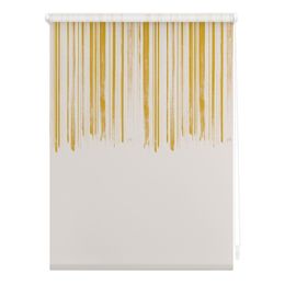 LICHTBLICK Rollo Klemmfix, ohne Bohren, Verdunkelung, Flowing Honey - Gelb