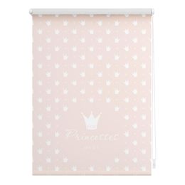 LICHTBLICK Rollo Klemmfix, ohne Bohren, blickdicht, Prinzessin Lilly - Rosa