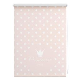LICHTBLICK Rollo Klemmfix, ohne Bohren, blickdicht, Prinzessin Lilly - Rosa