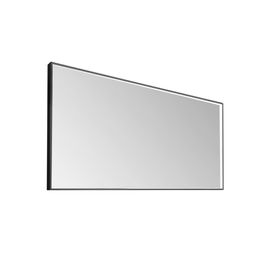 Puris Flächenspiegel b.straight mit Alurahmen, schwarz matt eloxiert