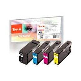 Peach Tinte Spar Pack PI100-256 kompatibel zu Canon PGI-1500XL Druckfarbe: Schwarz, Gelb, Cyan, Magenta Geeignet für: Canon