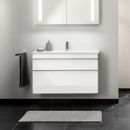 Villeroy & Boch Villeroy & Boch Venticello Waschtischunterschrank XXL B: 95,3 H: 59 T: 50,2 cm, 2 Ausz&uuml;ge glossy white, Griff chrom A92601RE
