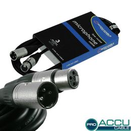ADJ AC-PRO-XMXF/3 XLR m/f micro cable (Neutr